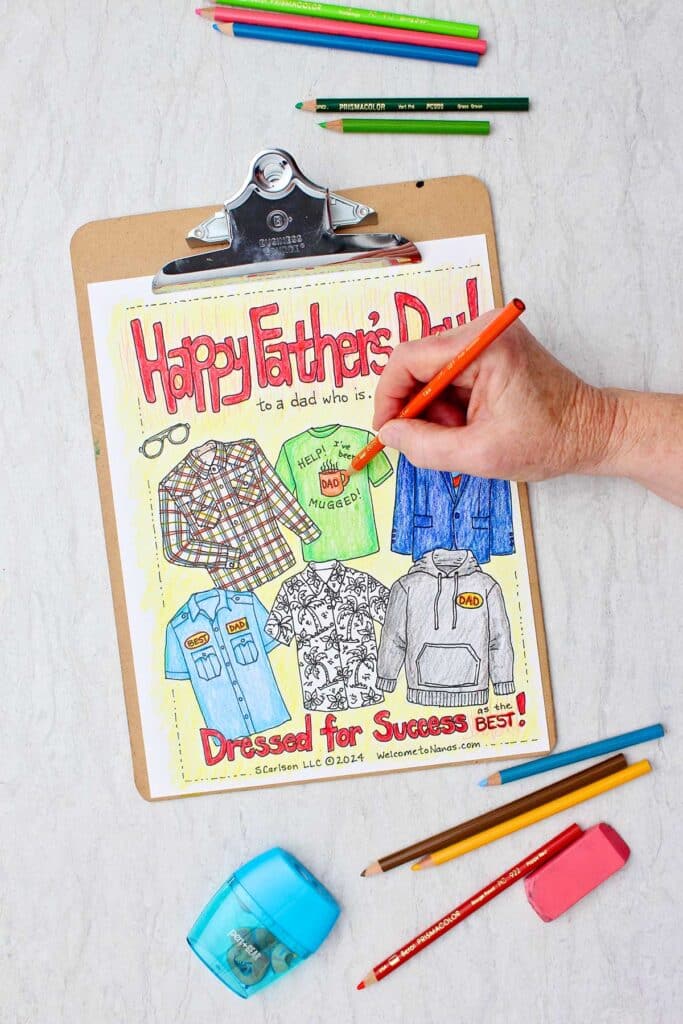 Free Printable Father’s Day Coloring Page For Kids | Welcome To Nana's