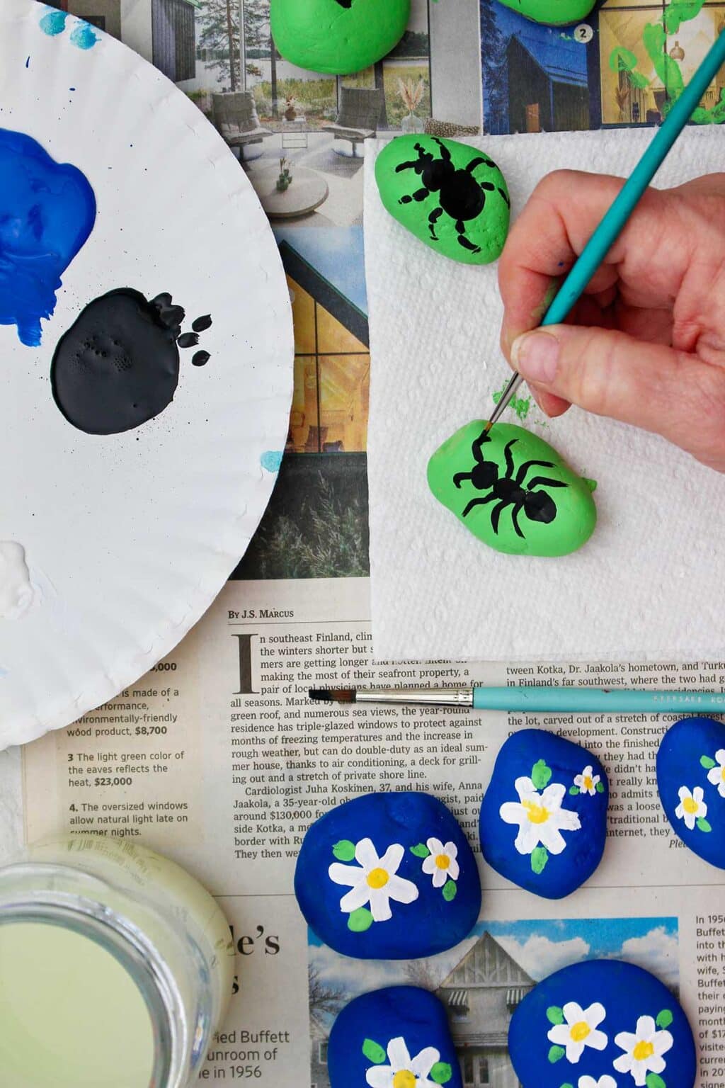 Make an Outdoor 2 Player Tic-Tac-Toe Game with Rocks | Welcome To Nana's