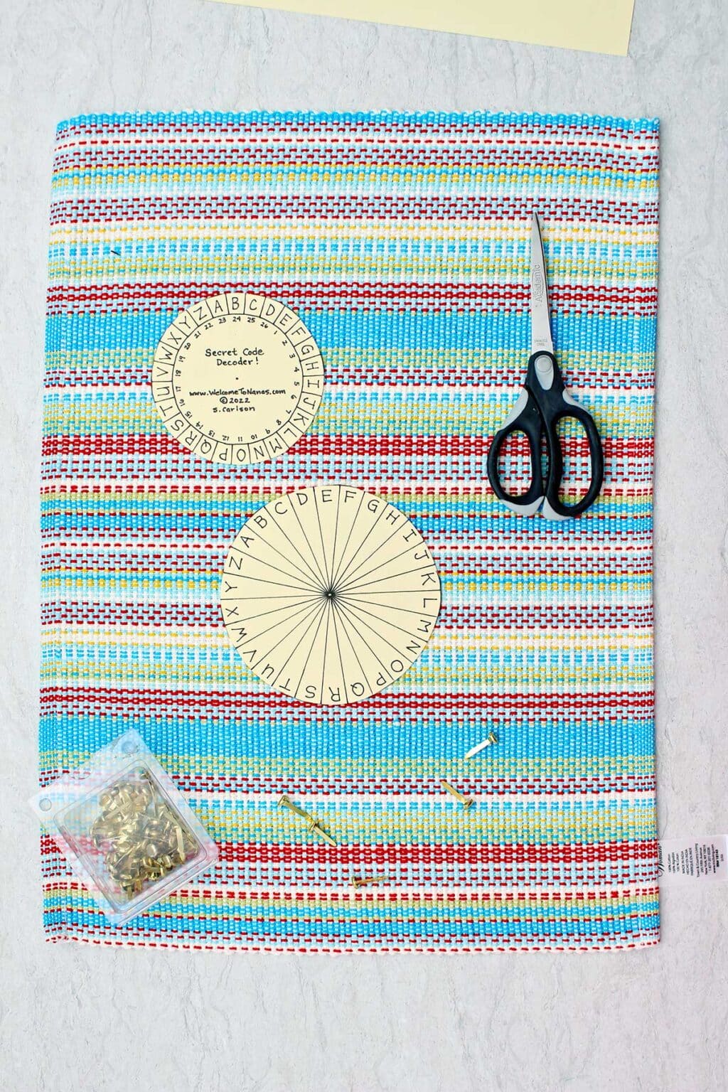 Printable DIY Secret Message Decoder Wheel for Kids | Welcome To Nana's