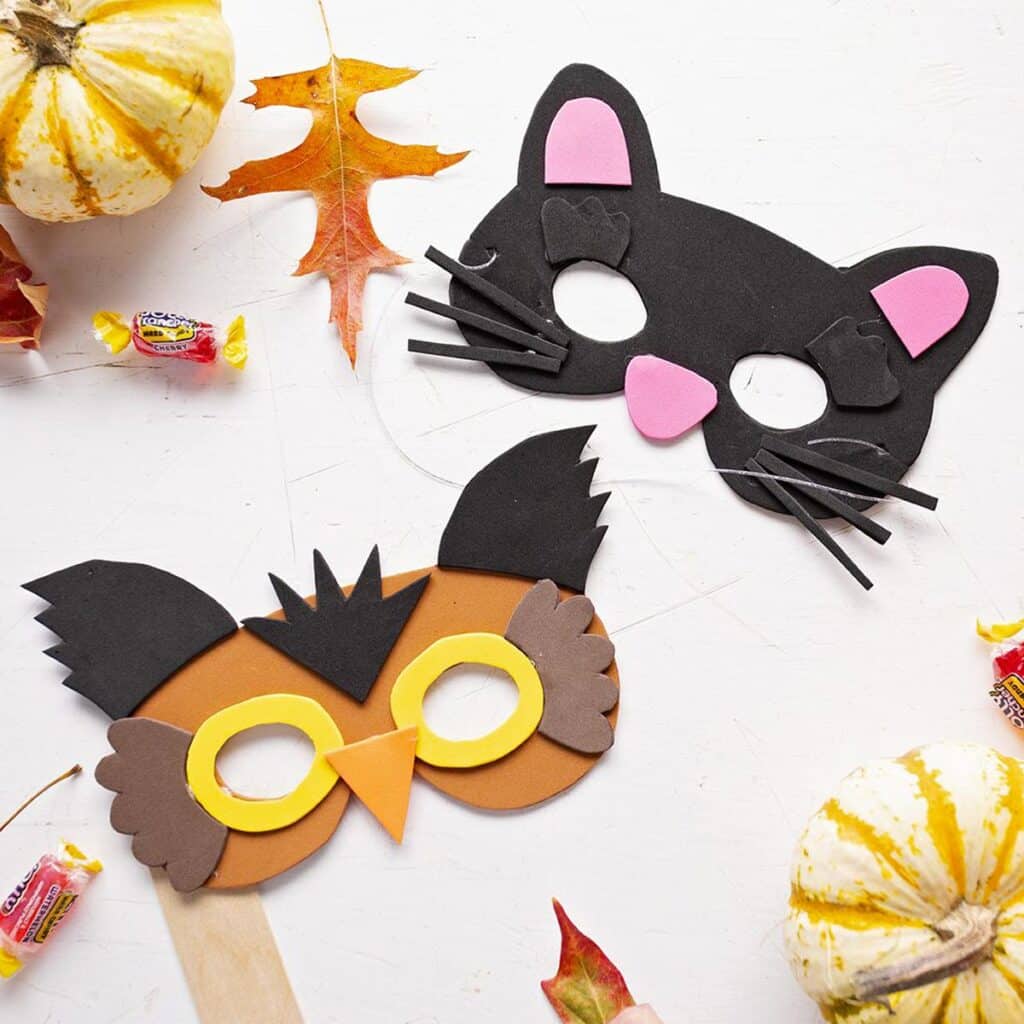 How to Make Easy DIY Animal Masks from Craft Foam | Welcome To Nana's