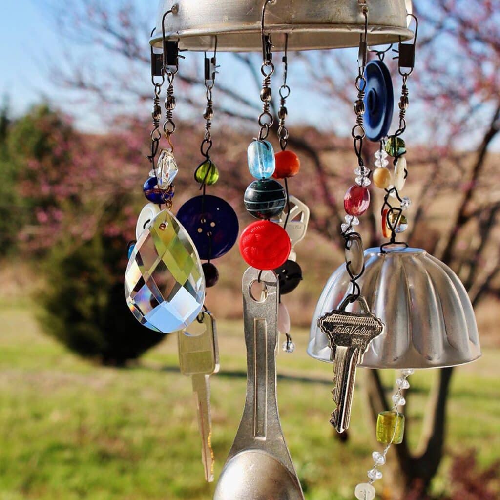 Whimsical Repurposed DIY Wind Chimes for Kids | Welcome To Nana's