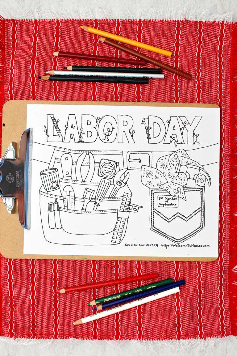 Free Printable Labor Day Coloring Page | Welcome To Nana's