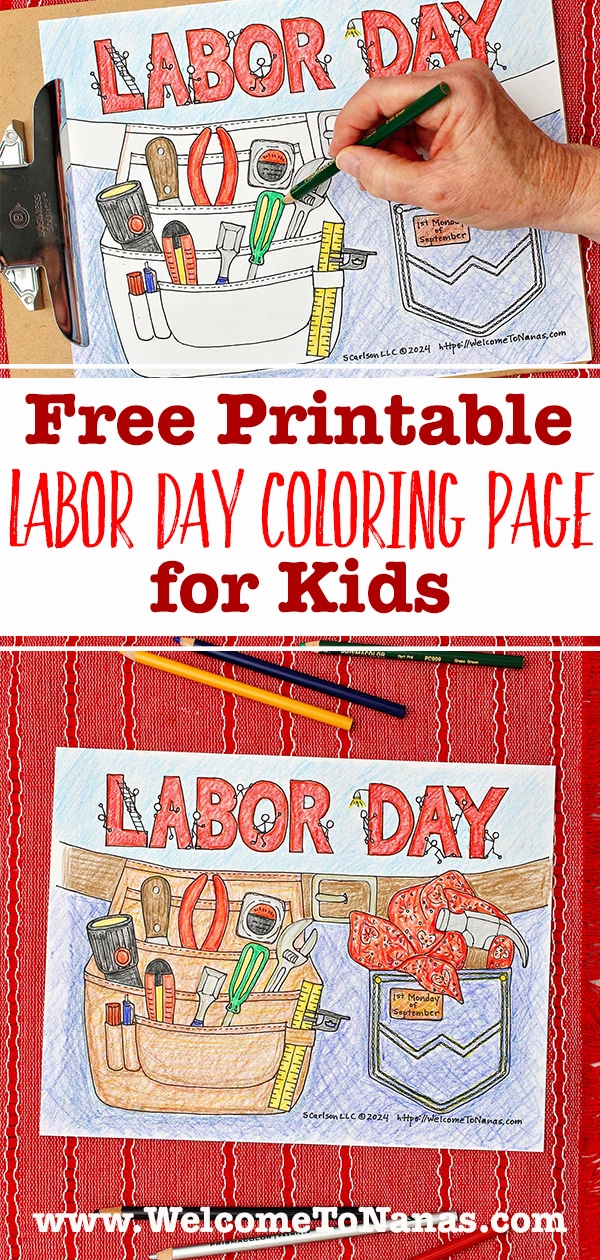 Free Printable Labor Day Coloring Page | Welcome To Nana's