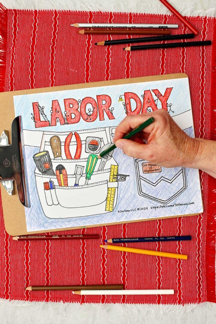 Free Printable Labor Day Coloring Page | Welcome To Nana's