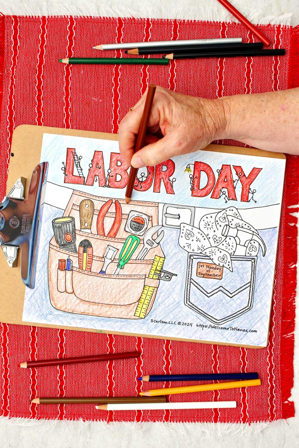 Free Printable Labor Day Coloring Page | Welcome To Nana's