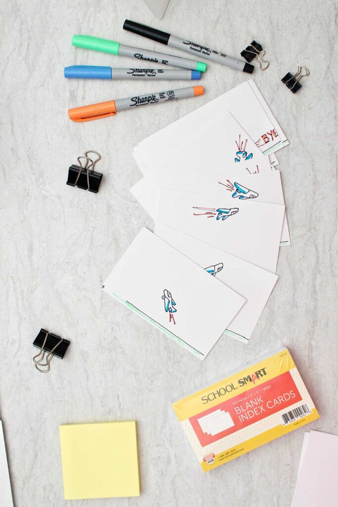 How to Make a Flip Book with Index Cards | Welcome To Nana's