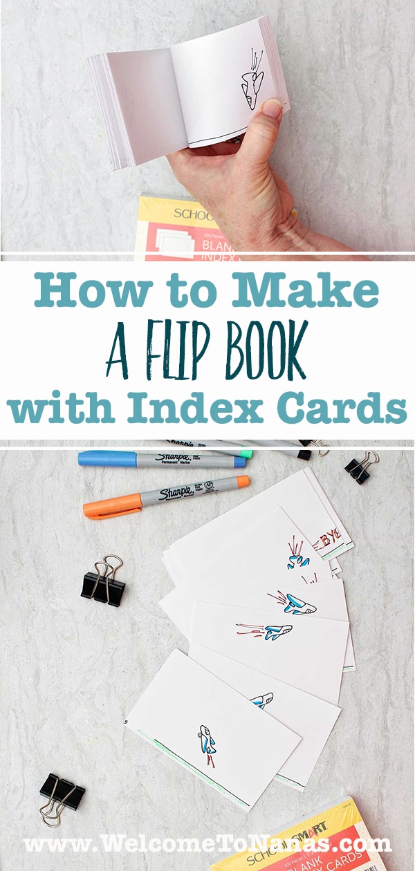 How to Make a Flip Book with Index Cards | Welcome To Nana's