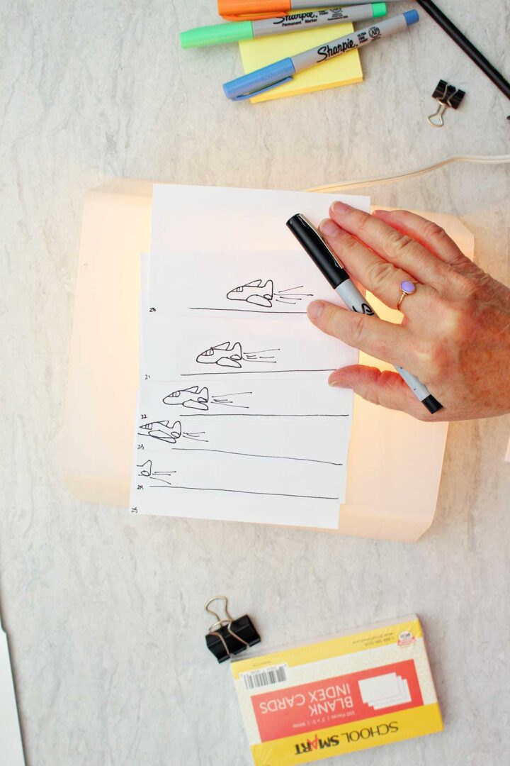 How to Make a Flip Book with Index Cards | Welcome To Nana's