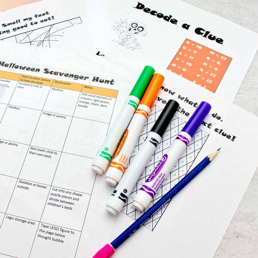 Halloween Scavenger Hunt for Kids (FREE Printable) | Welcome To Nana's