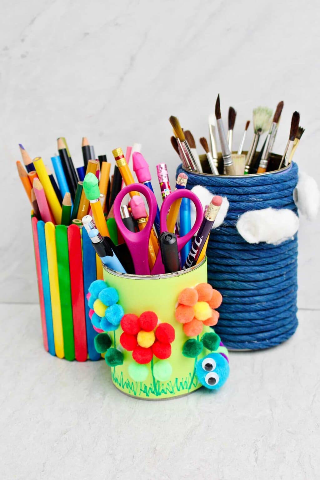Make a DIY Pencil and Pen Holder for Desk Organization | Welcome To Nana's