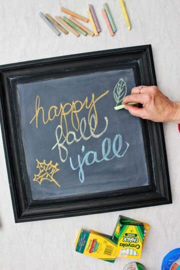 Easy DIY Chalkboard Sign from a Recycled Picture | Welcome To Nana's