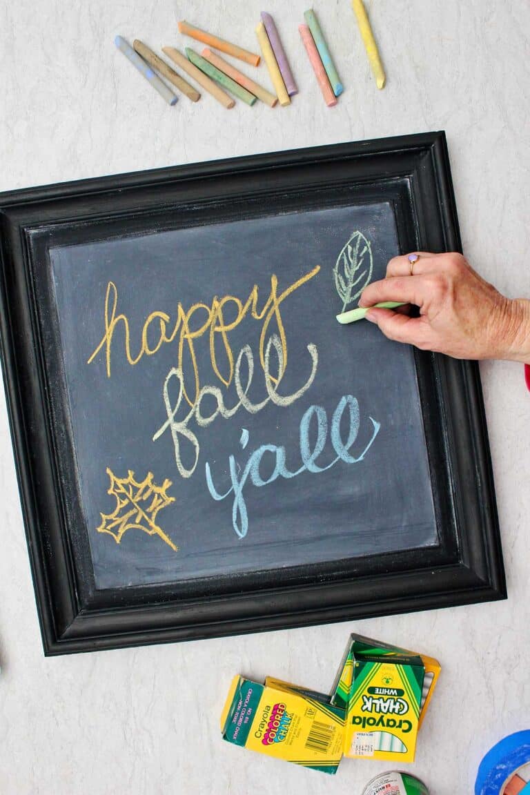 Easy DIY Chalkboard Sign from a Recycled Picture | Welcome To Nana's