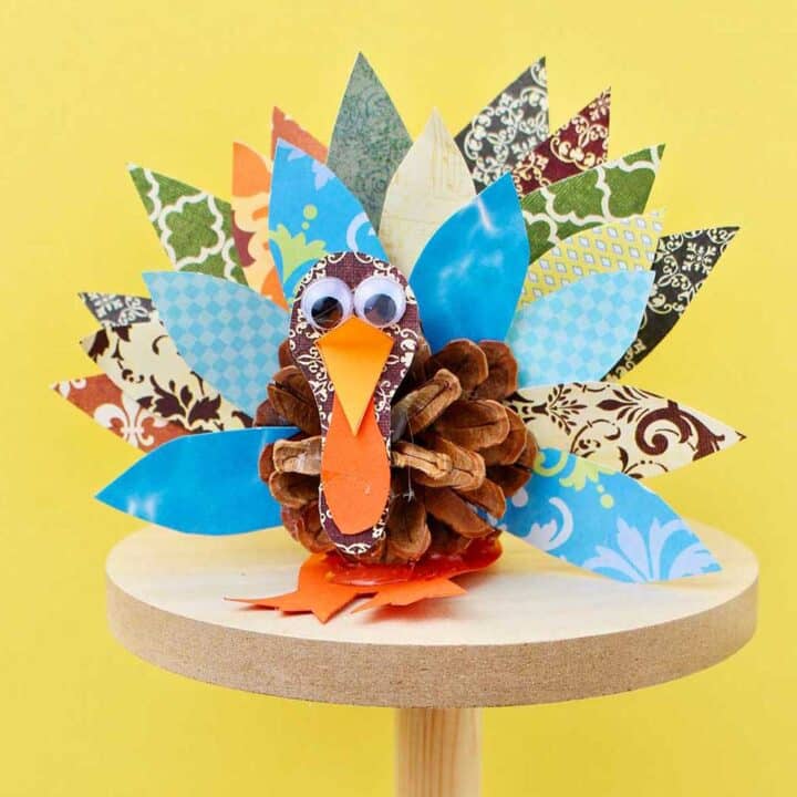 How to Make a Pinecone Turkey for Thanksgiving | Welcome To Nana's