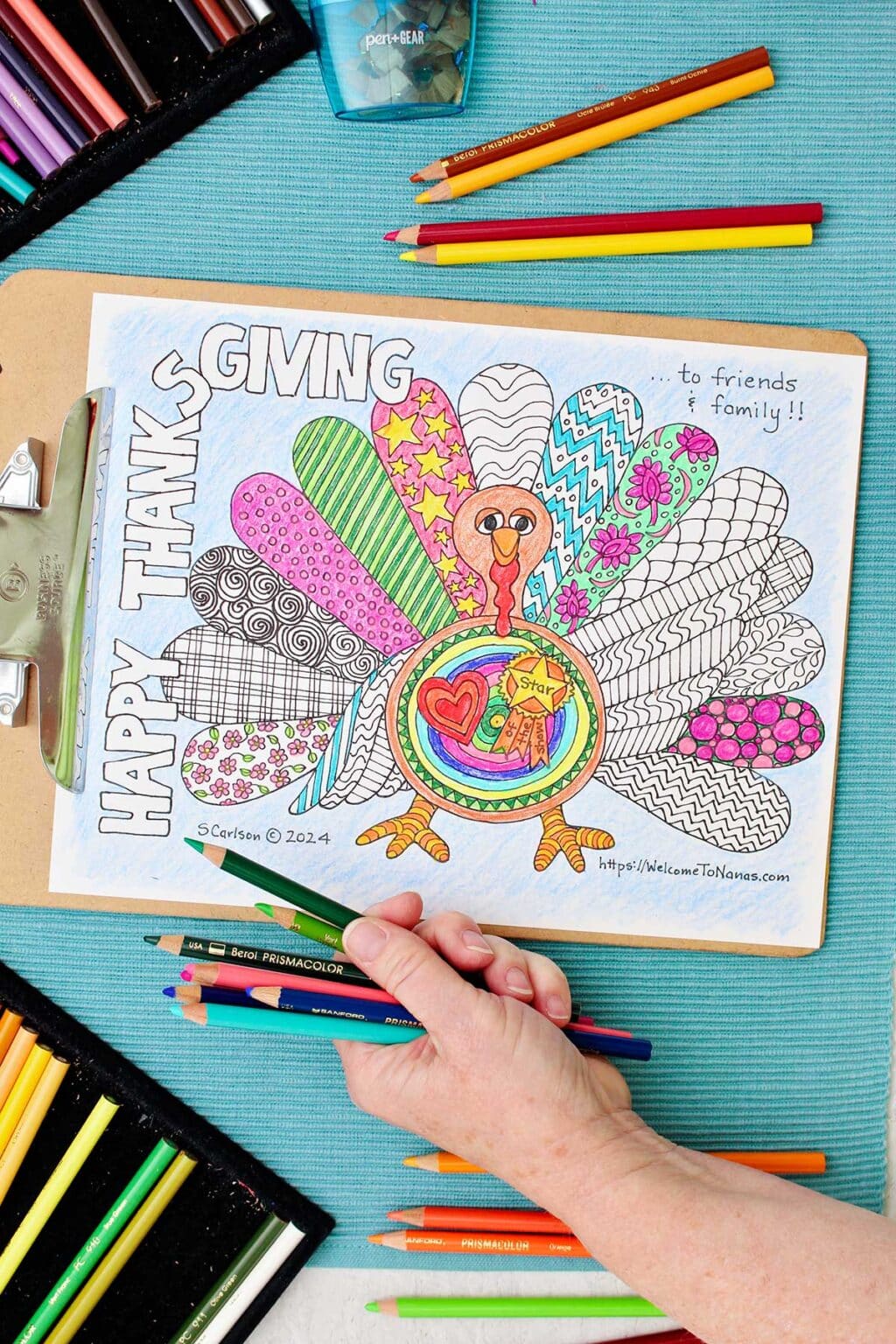 Thanksgiving Coloring Page for Kids (Free Printable) | Welcome To Nana's