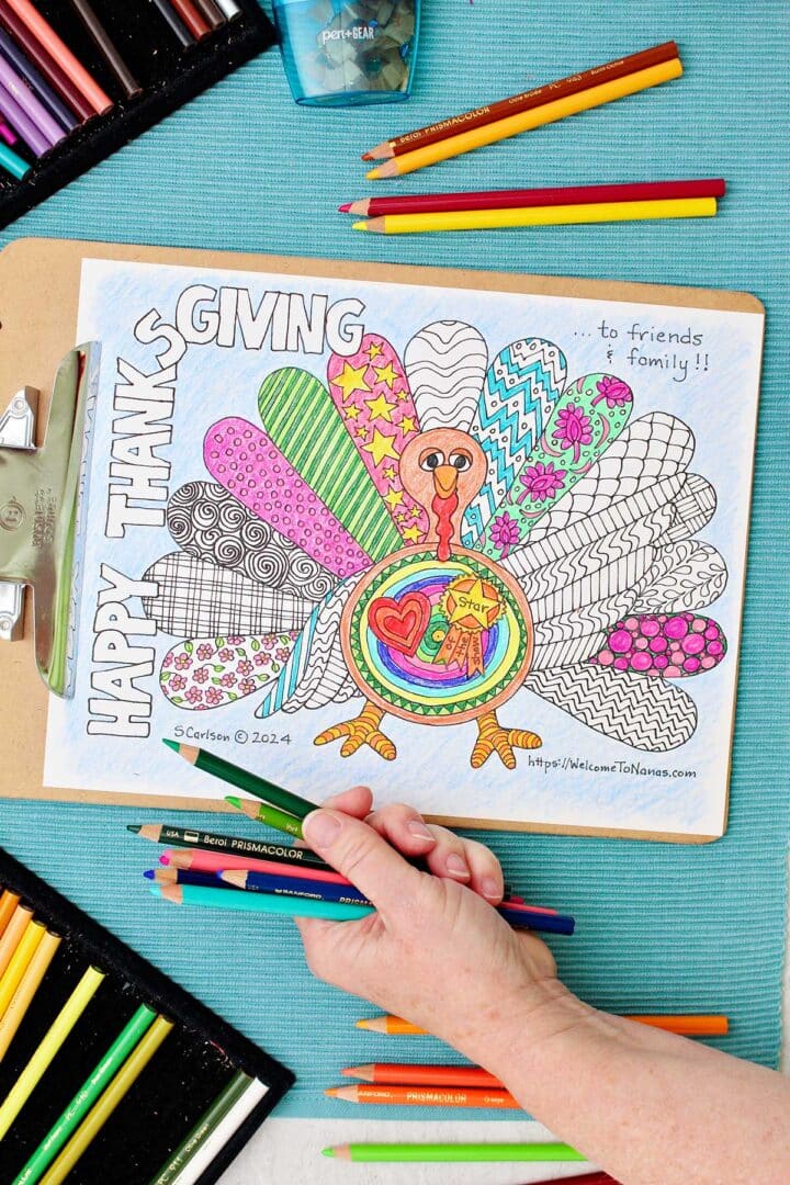 Thanksgiving Coloring Page for Kids (Free Printable) | Welcome To Nana's