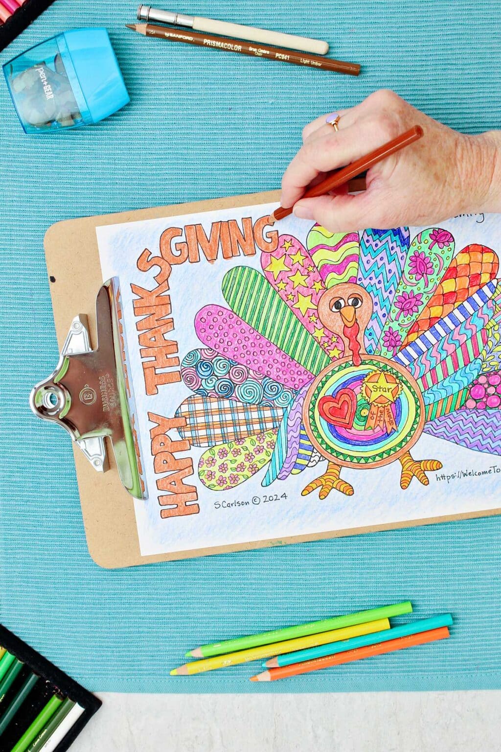 Thanksgiving Coloring Page for Kids (Free Printable) | Welcome To Nana's
