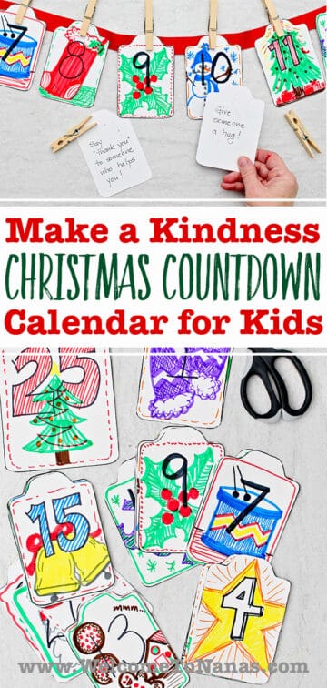Make a Kindness Christmas Countdown Calendar for Kids (Free Printable ...