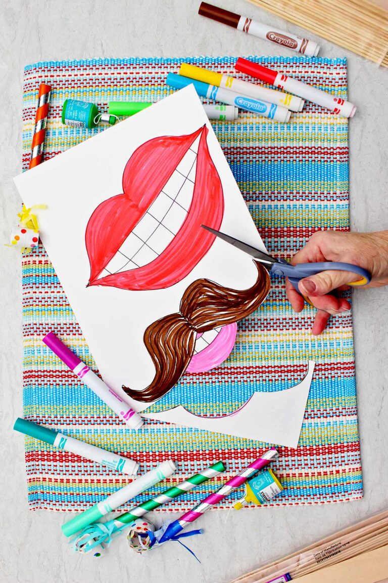 DIY Photo Booth Props Activity for Kids (Free Printable) | Welcome To ...