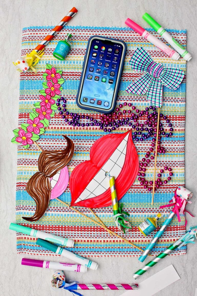 DIY Photo Booth Props Activity for Kids (Free Printable) | Welcome To ...