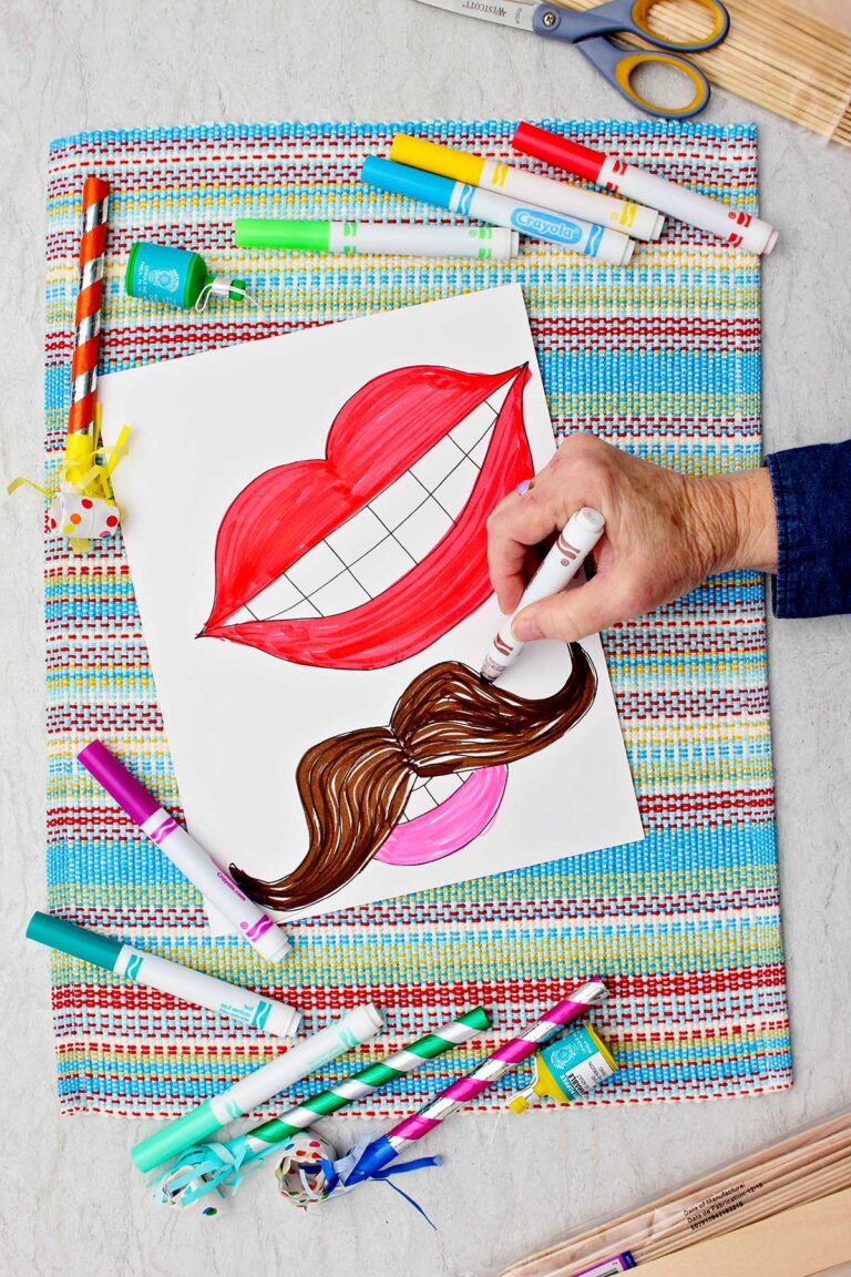 DIY Photo Booth Props Activity for Kids (Free Printable) | Welcome To ...