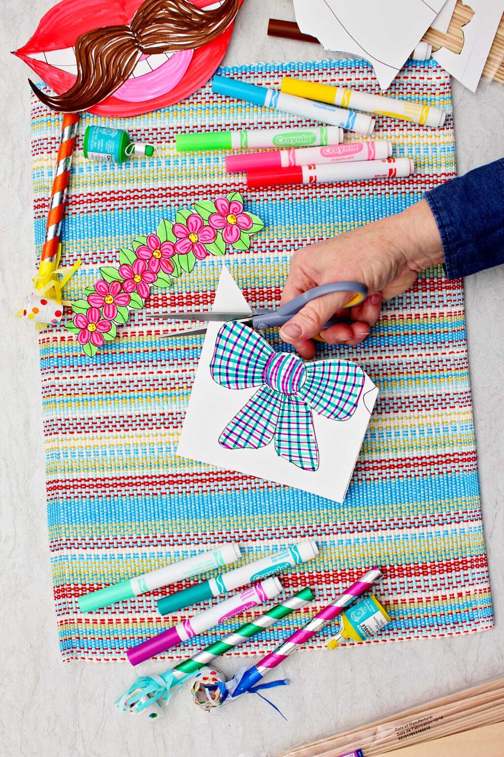 DIY Photo Booth Props Activity for Kids (Free Printable) | Welcome To ...