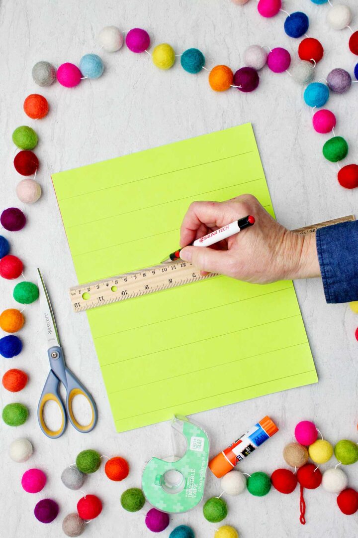 DIY Paper Chain Garland with Indoor Activities for Kids | Welcome To Nana's