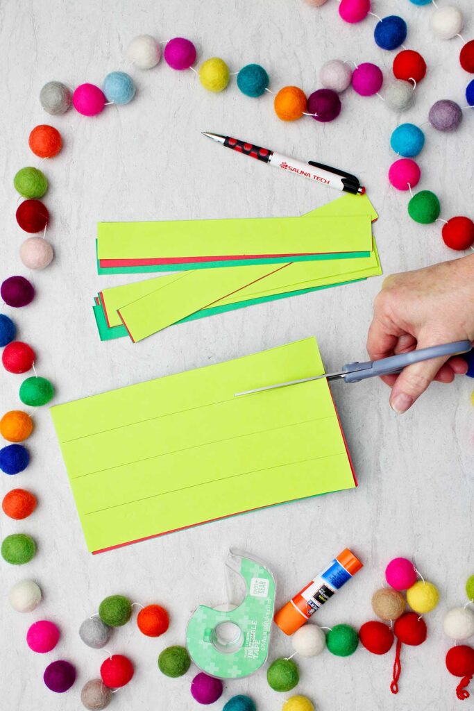 DIY Paper Chain Garland with Indoor Activities for Kids | Welcome To Nana's