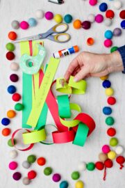 DIY Paper Chain Garland with Indoor Activities for Kids | Welcome To Nana's