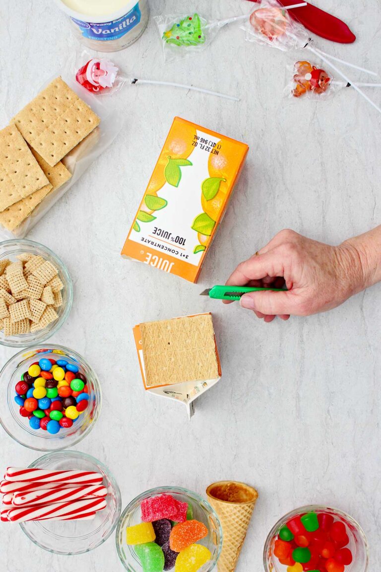 Easy DIY Milk Carton Gingerbread House for Christmas | Welcome To Nana's