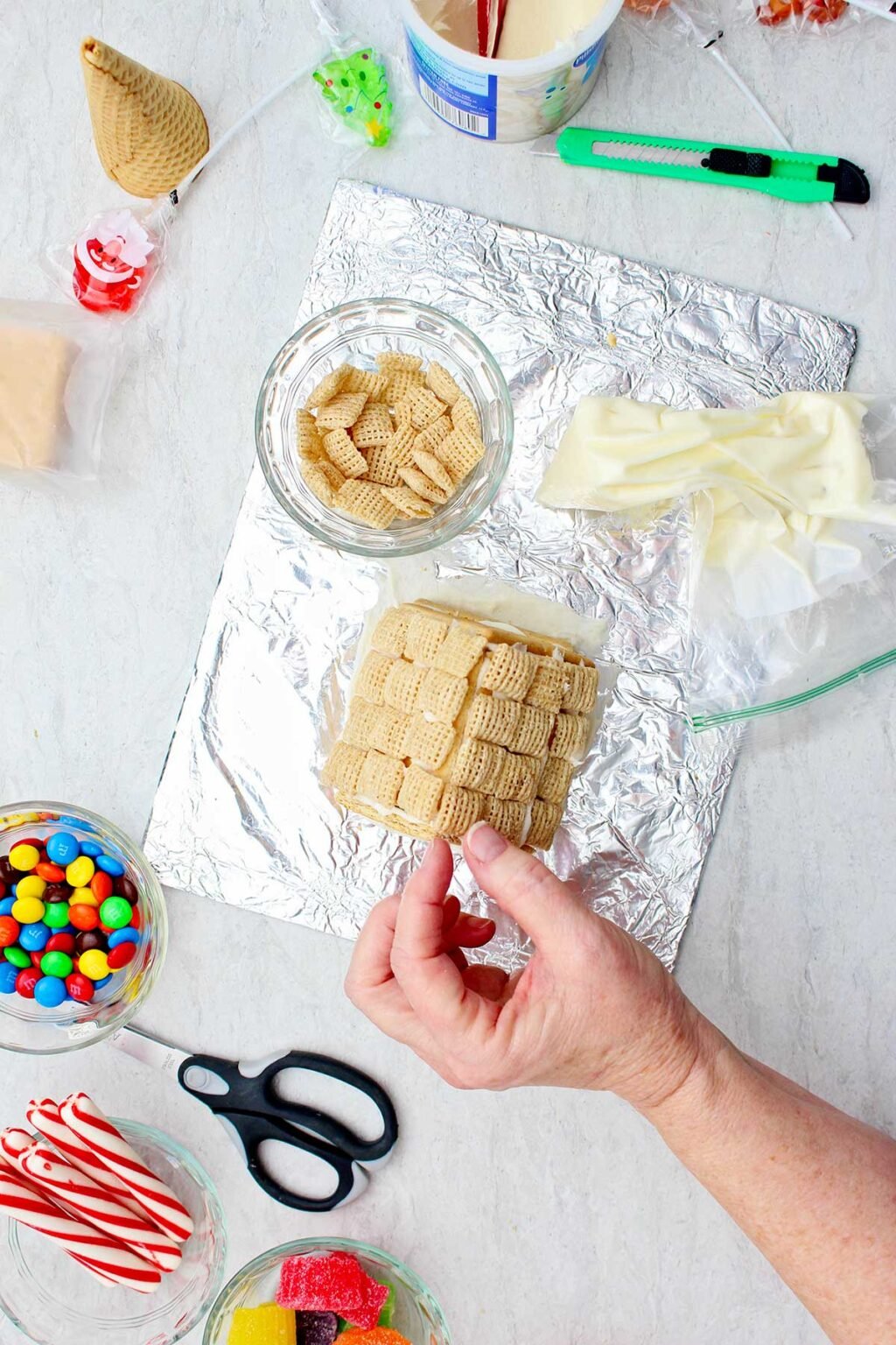 Easy DIY Milk Carton Gingerbread House for Christmas | Welcome To Nana's