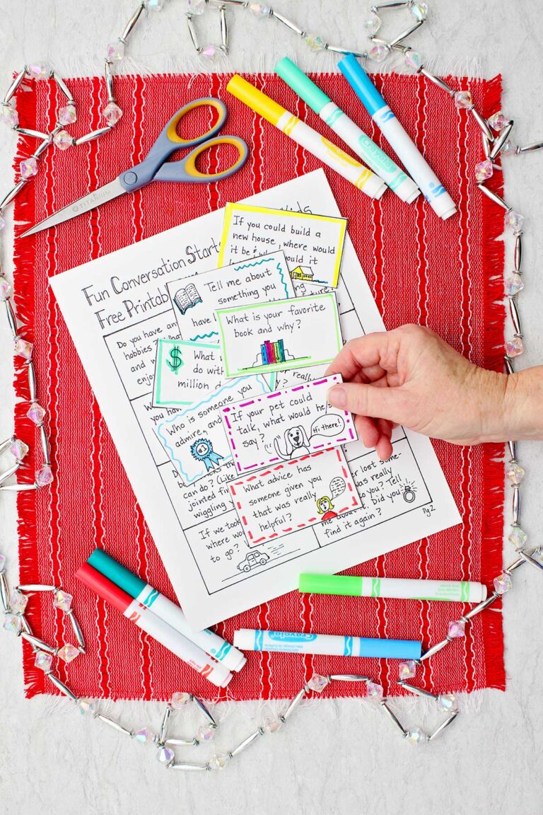 Fun Conversation Starter Cards for Kids (Free Printable!) | Welcome To ...