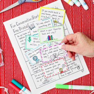 Fun Conversation Starter Cards for Kids (Free Printable!) | Welcome To ...