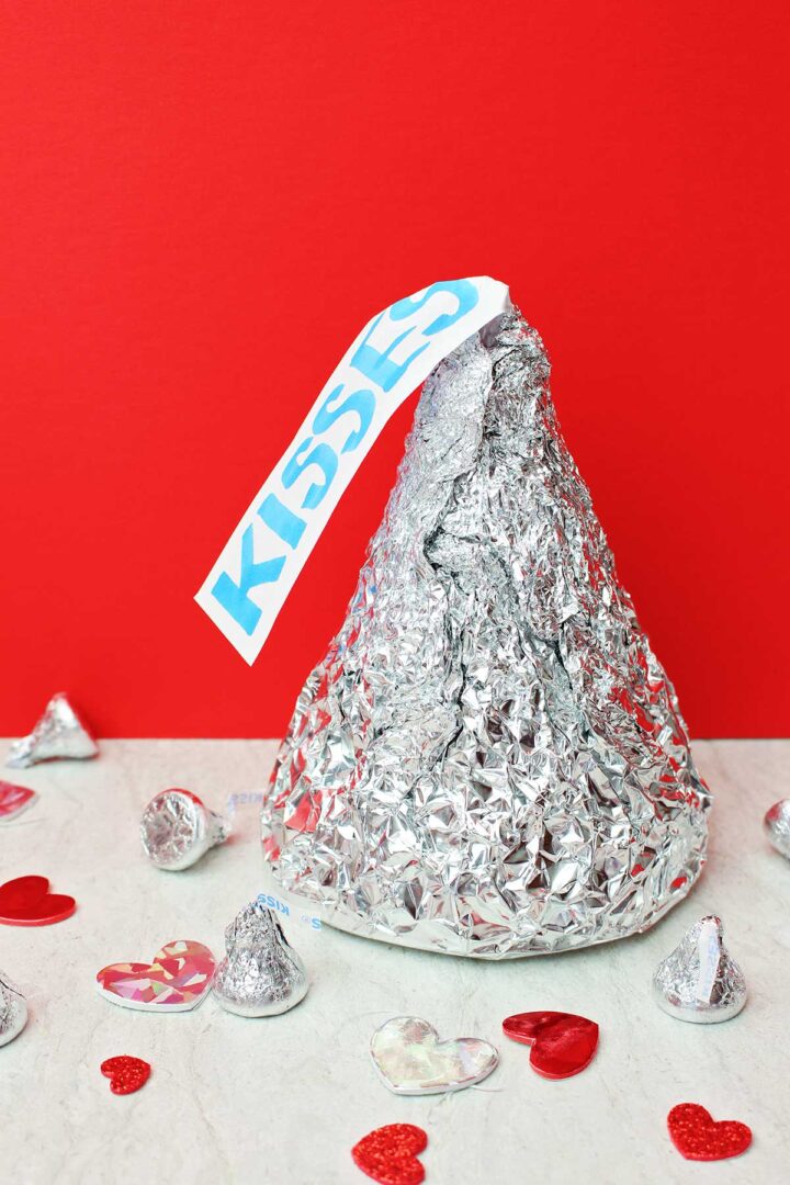 Giant Hersheys Kiss DIY Valentines Gift for Kids | Welcome To Nana's