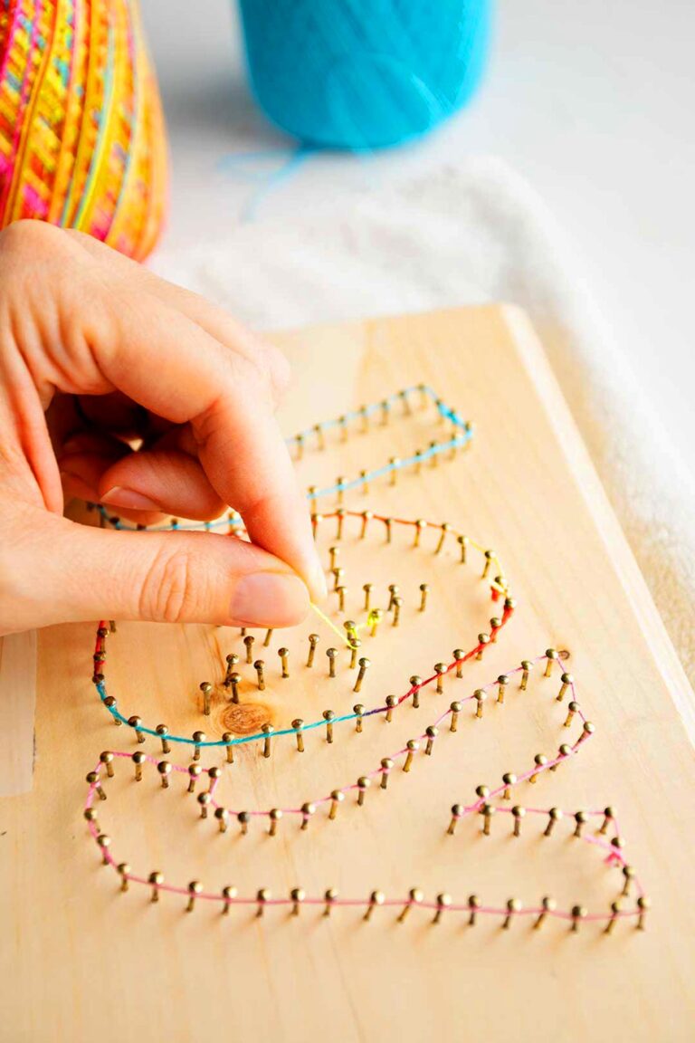 How to Make Simple String Art for Beginners | Welcome To Nana's