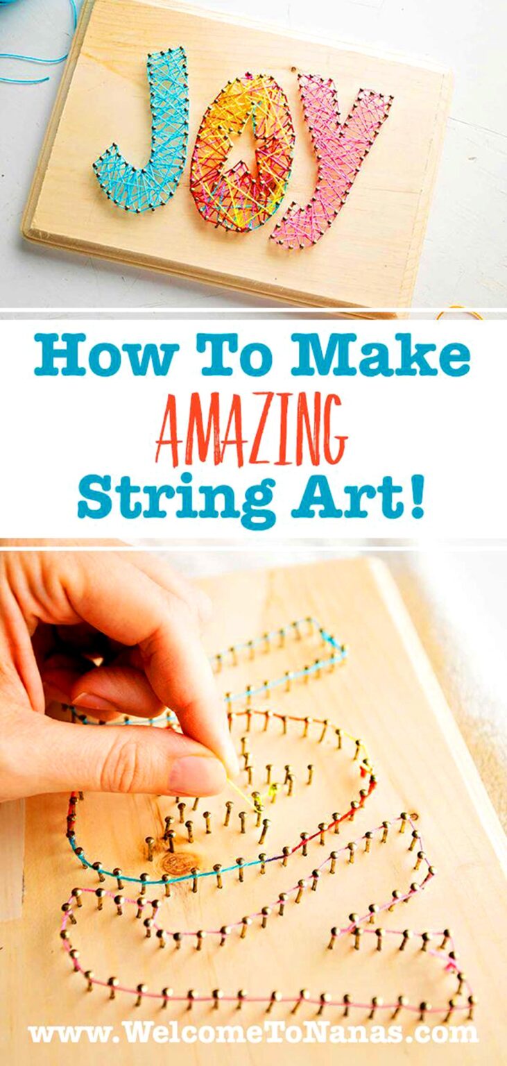 How to Make Simple String Art for Beginners | Welcome To Nana's