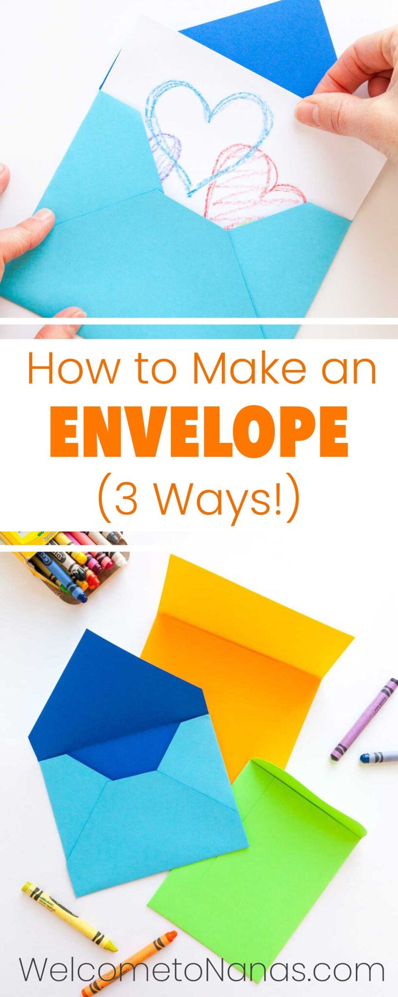 How to Make an Envelope (3 Ways!) | Welcome To Nana's