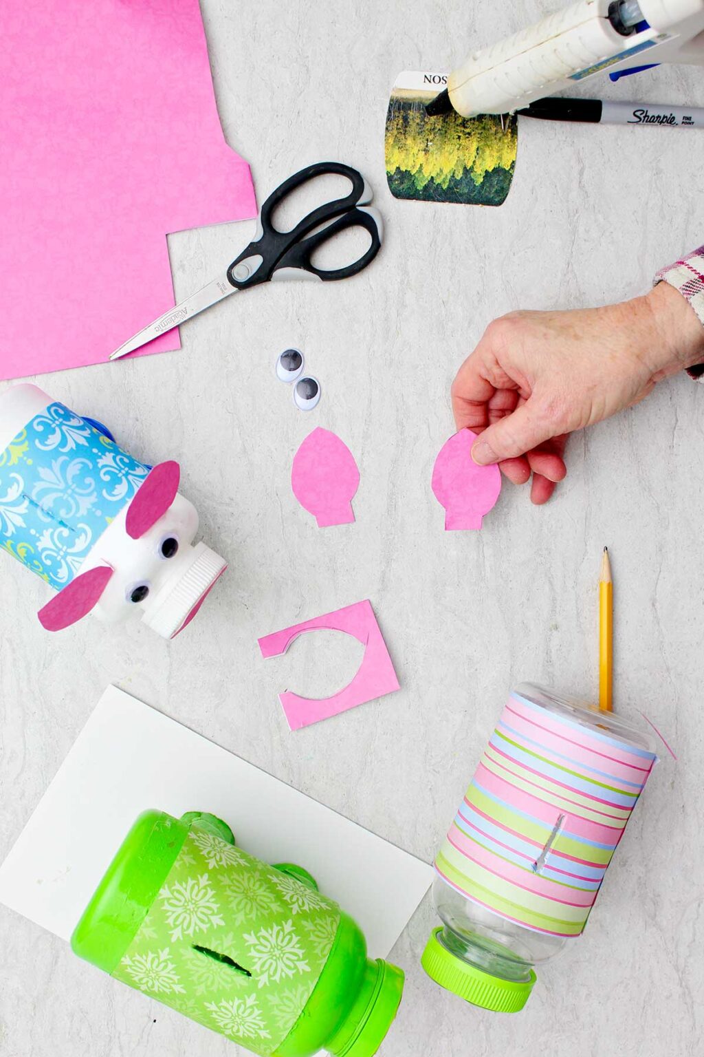 Cute DIY Piggy Bank from a Recycled Bottle | Welcome To Nana's