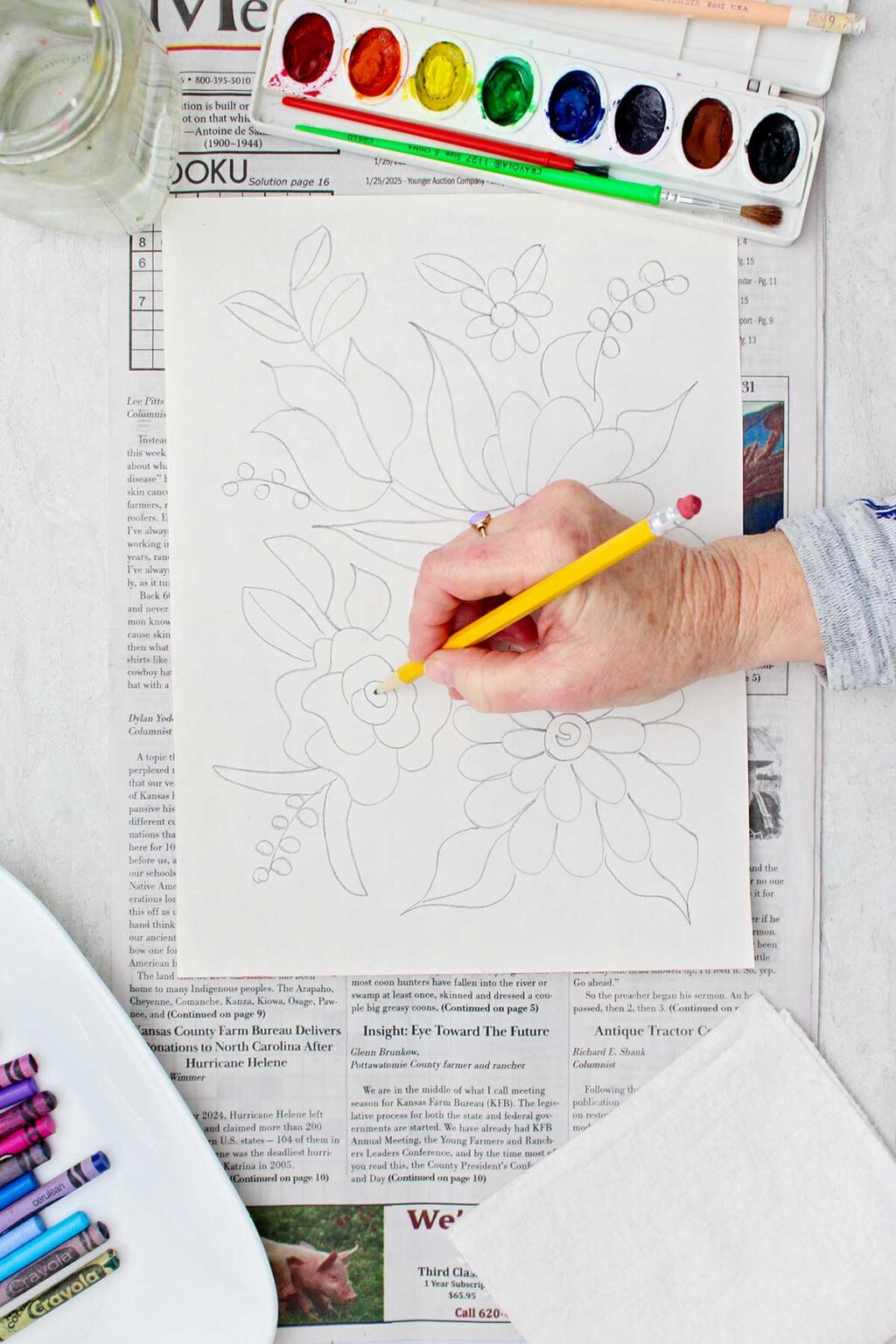 How to Make Paper Batik Art with Wax Crayons | Welcome To Nana's