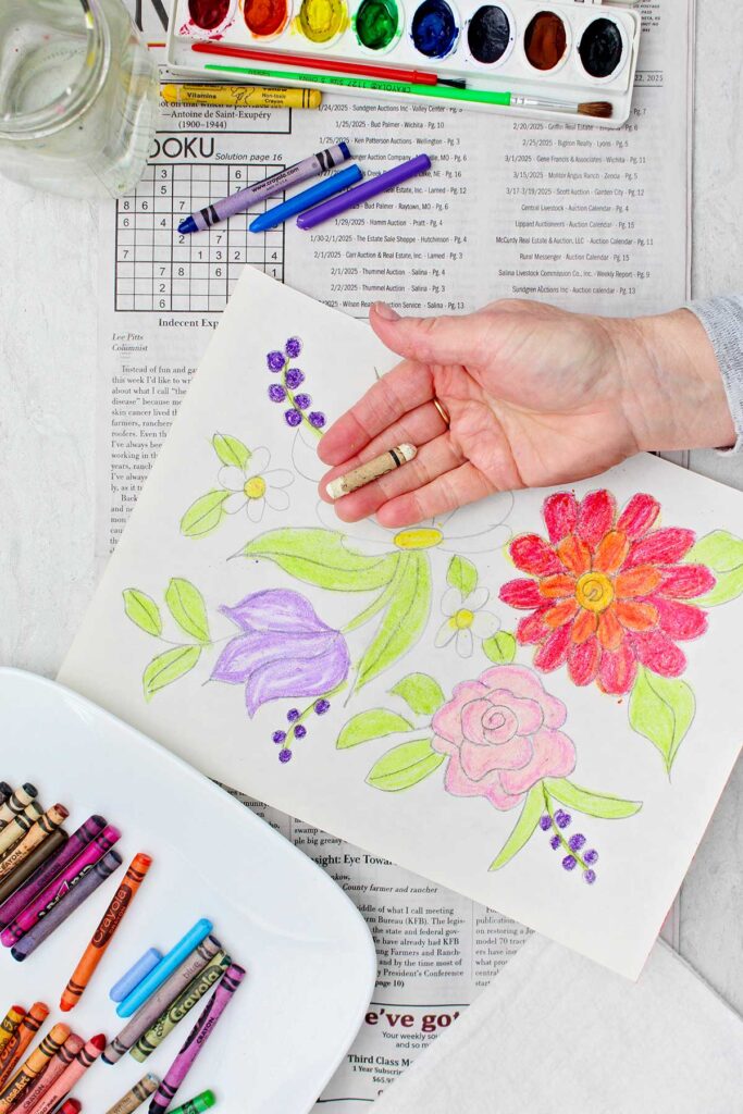 How to Make Paper Batik Art with Wax Crayons | Welcome To Nana's