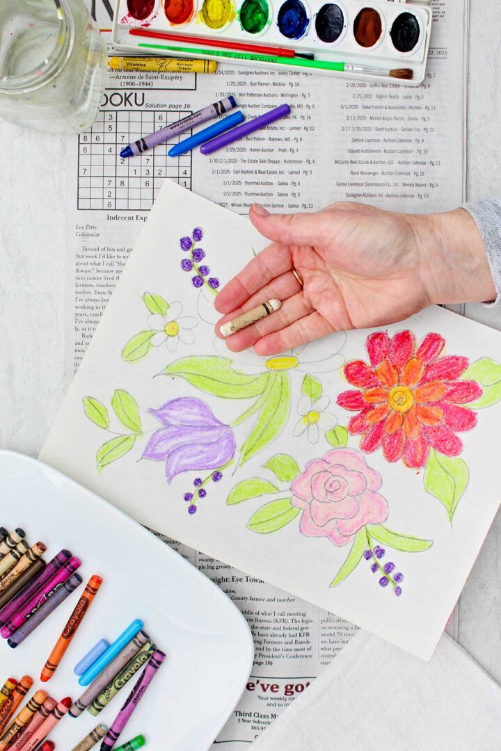 How to Make Paper Batik Art with Wax Crayons | Welcome To Nana's