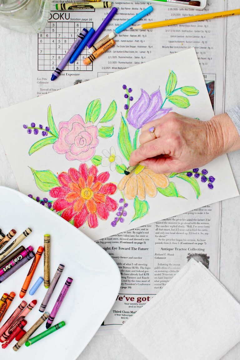 How to Make Paper Batik Art with Wax Crayons | Welcome To Nana's