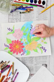 How to Make Paper Batik Art with Wax Crayons | Welcome To Nana's