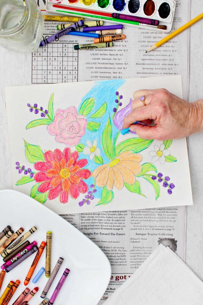 How to Make Paper Batik Art with Wax Crayons | Welcome To Nana's