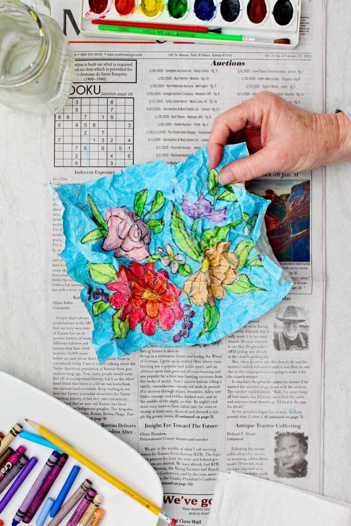 How to Make Paper Batik Art with Wax Crayons | Welcome To Nana's