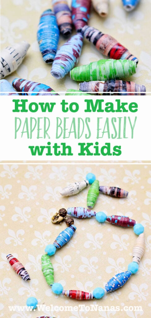 How to Make Paper Beads Easily with Kids | Welcome To Nana's
