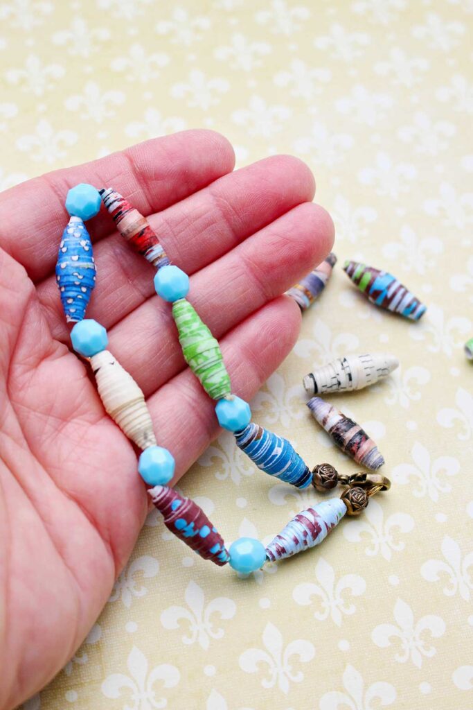 How to Make Paper Beads Easily with Kids | Welcome To Nana's