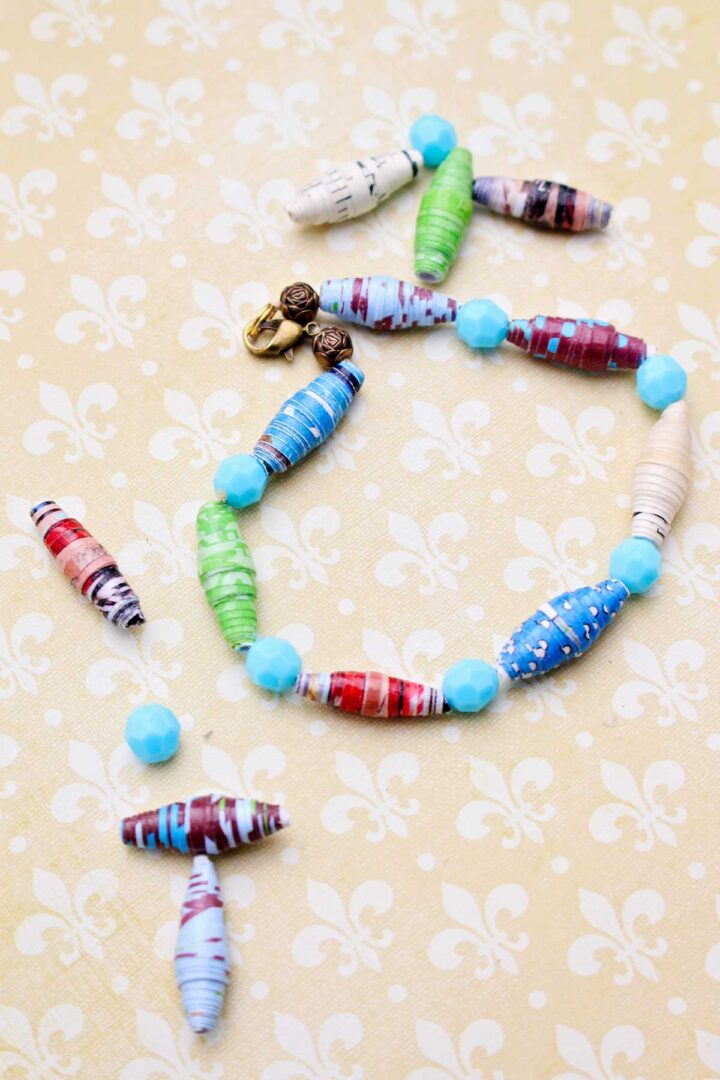 How to Make Paper Beads Easily with Kids | Welcome To Nana's