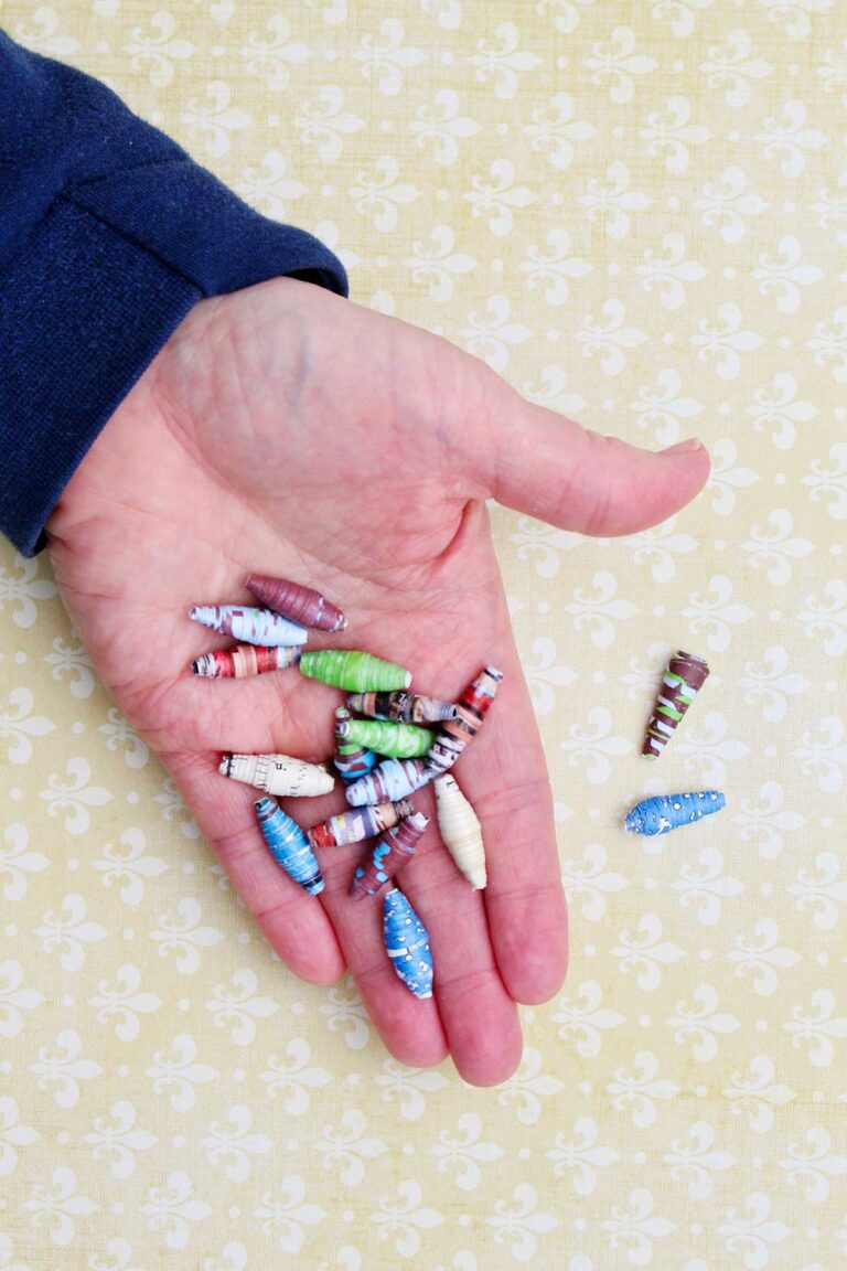 How to Make Paper Beads Easily with Kids | Welcome To Nana's
