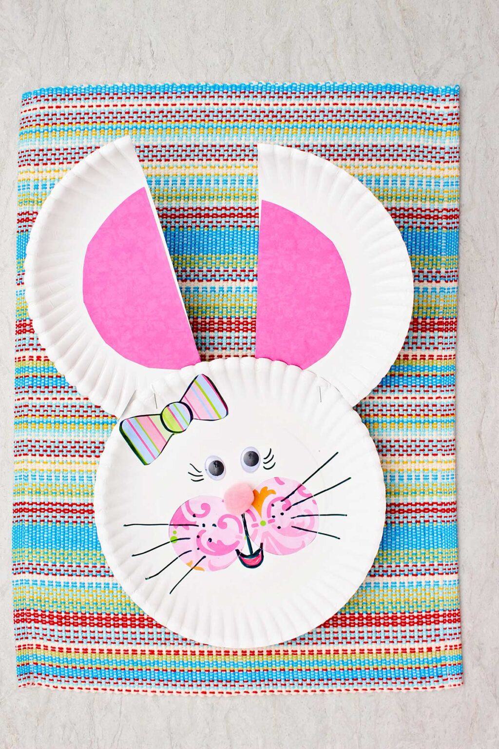 Cute Paper Plate Bunny Craft for Easter | Welcome To Nana's