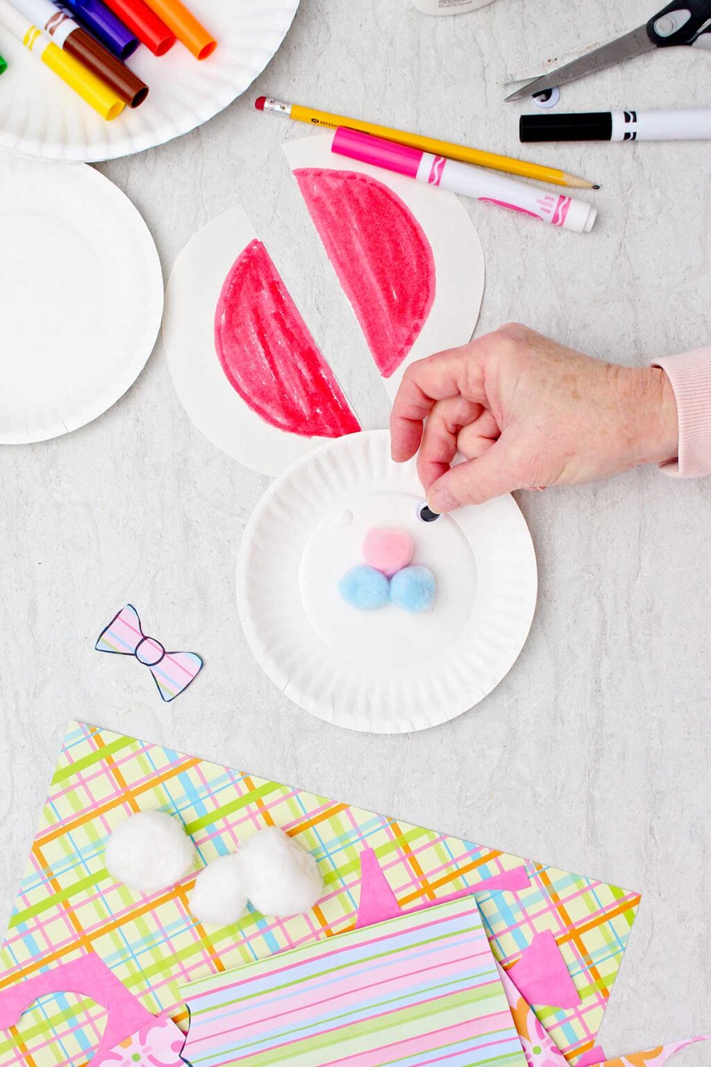 Cute Paper Plate Bunny Craft for Easter | Welcome To Nana's